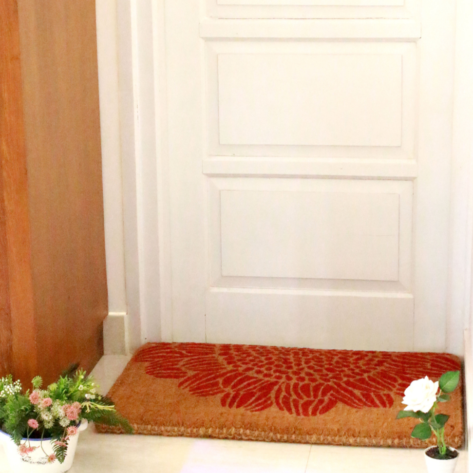Buy Blossom Floral Thick Coir Doormat online Australia | Fab Habitat