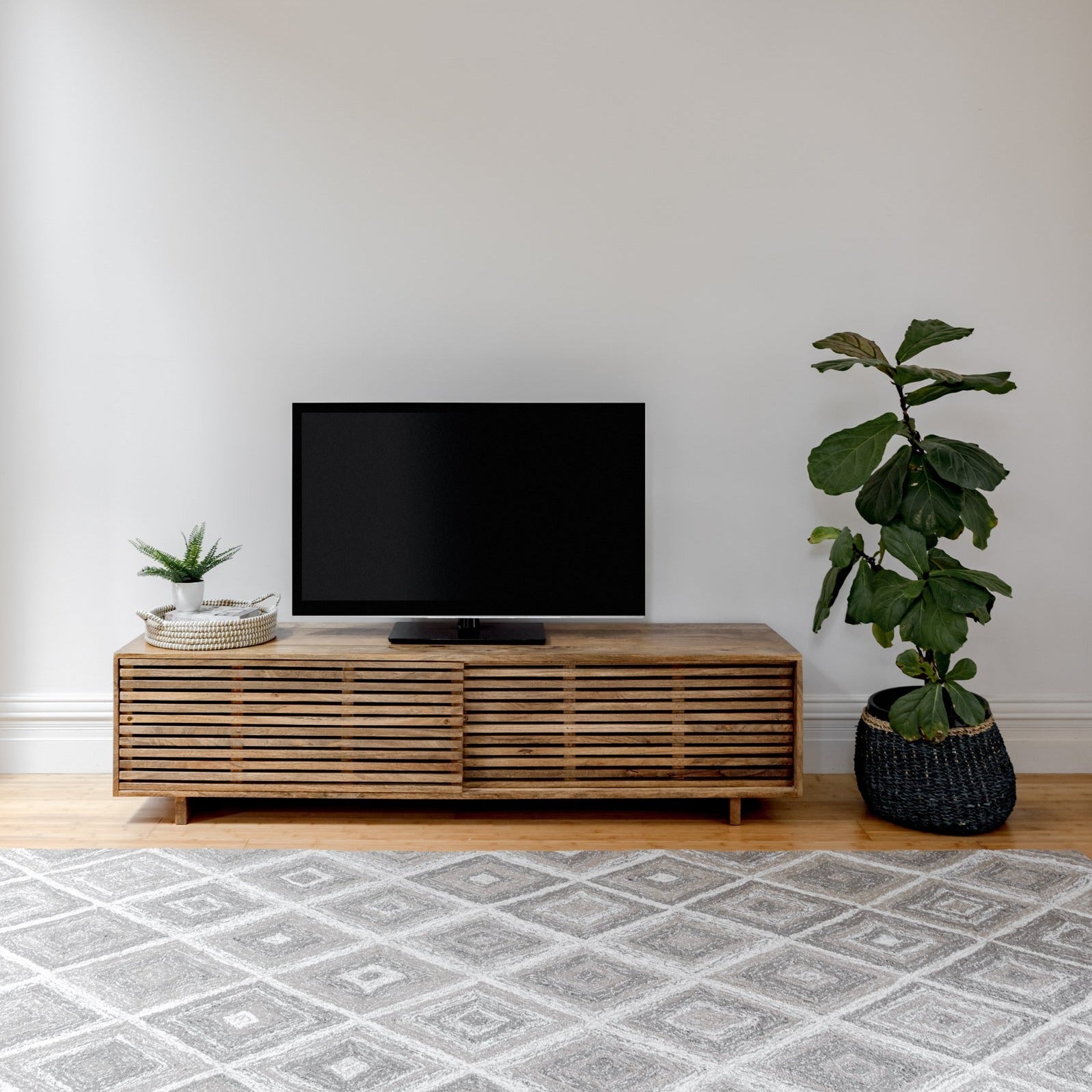 Buy Leo 140 cm Modern Entertainment Slide Door TV Unit Stand Online