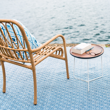 Buy Bekal Indigo Blue Indoor Outdoor Rug Online in Australia – Fab Habitat